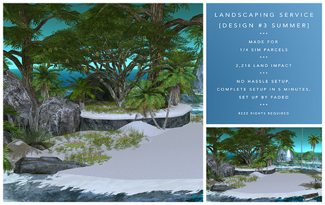 Second Life Marketplace - [F] Landscape 3 - Tropical Beach - SUMMER (1/ ...